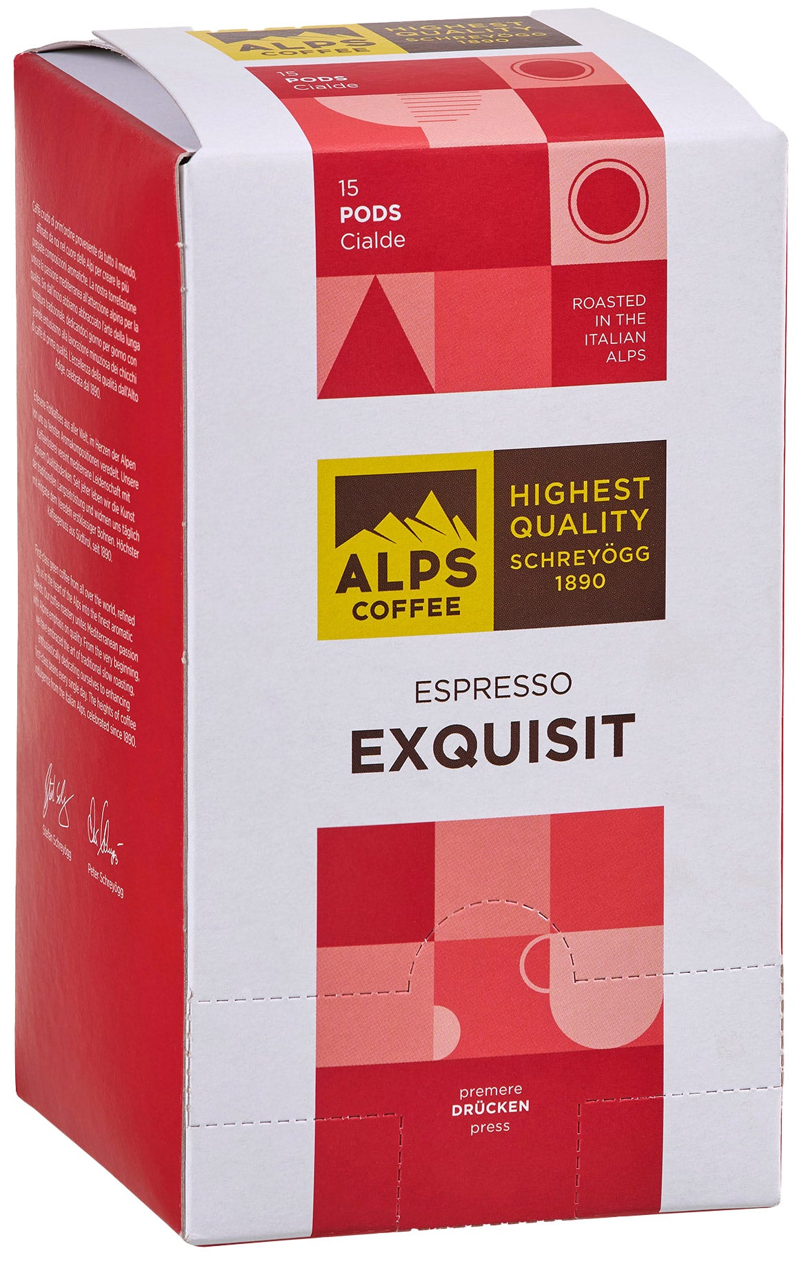 Alps Coffee Espresso Pads, Kaffeepads