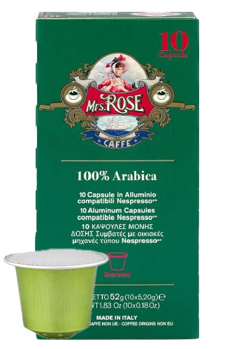 Mrs. Rose Caffè | Nespresso®* kompatible Kapseln | Unverpackt
